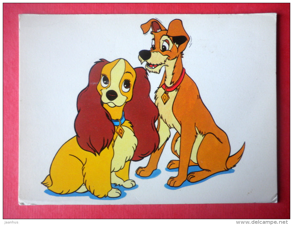 illustration by Walt Disney - Lady and the Tramp - dog - 9191 - Englan ...