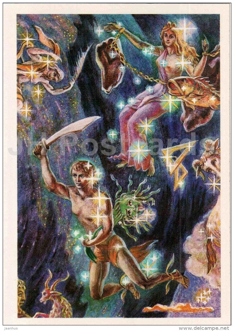 Perseus - Medusa - Kassiopeia - Andromeda - Constellations - zodiac ...