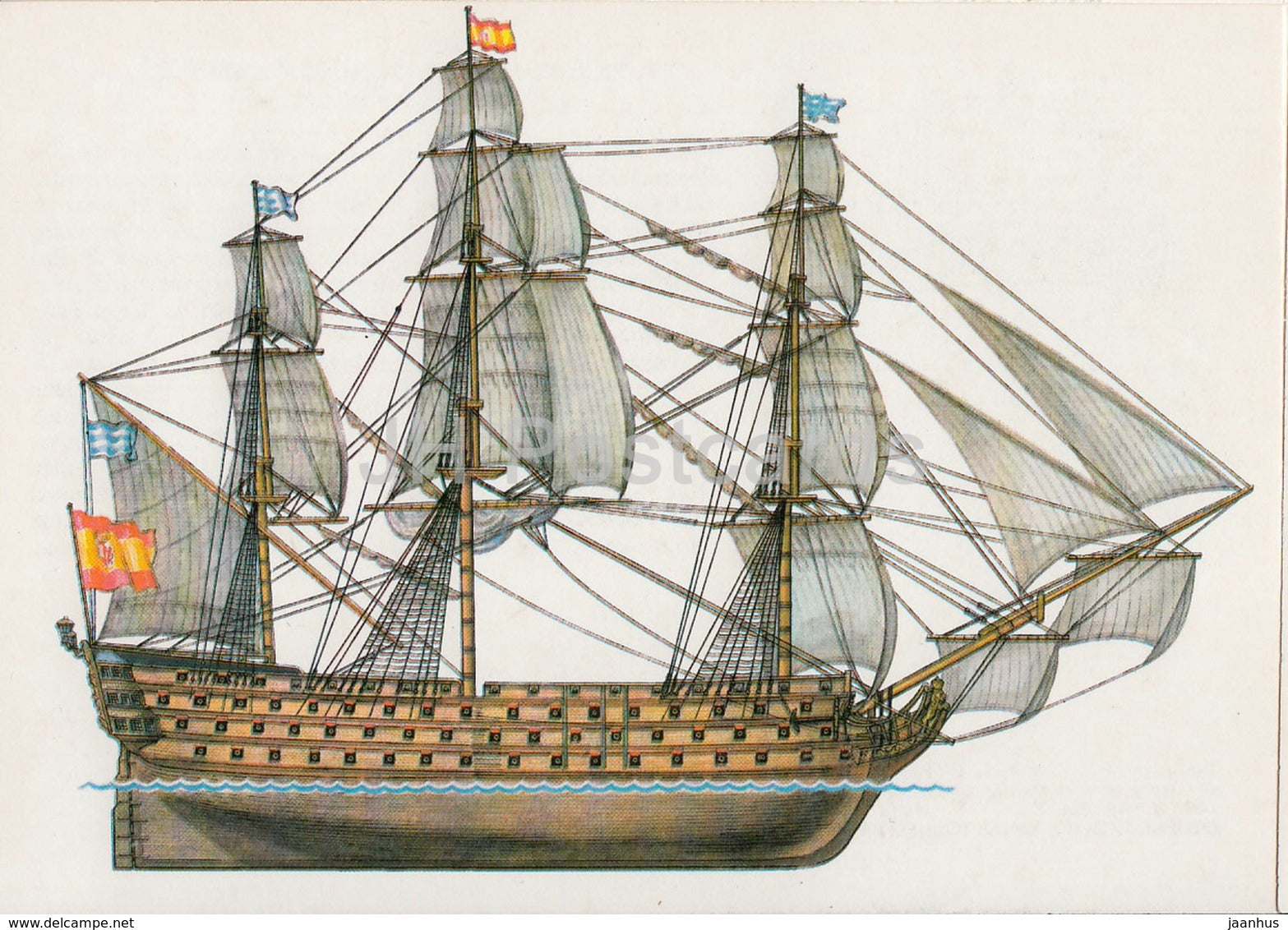 Spanish Warship Nuestra Senora de la Santisima Trinidad - sailing ship ...